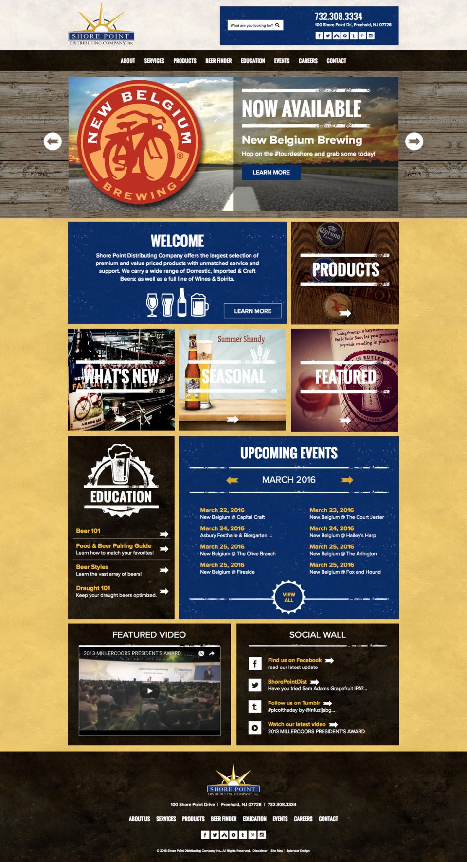 Website Design for Shore Point Distributing | Splendor