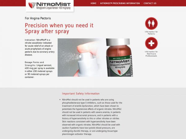 Website Design for NitroMist | Splendor