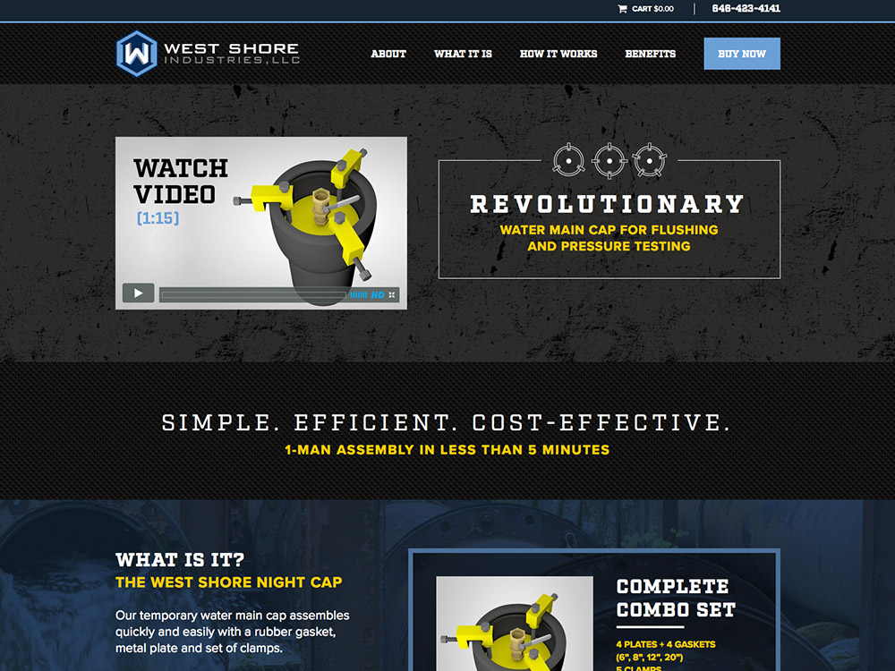 West Shore Industries Website, Industrial Web Design