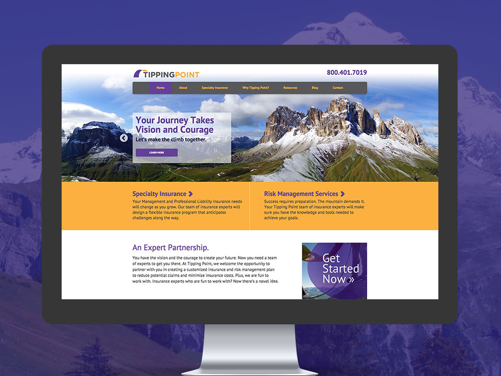 Tipping Point Insurance Case Study - Web & Print Design | Splendor
