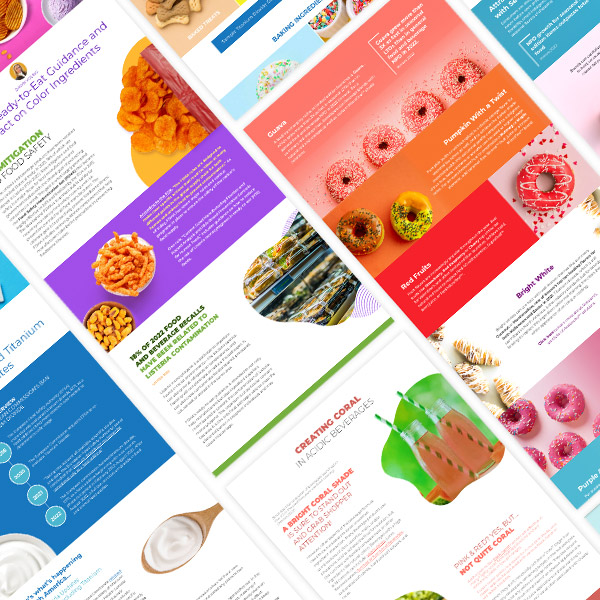Sensient Food Colors Blog Design