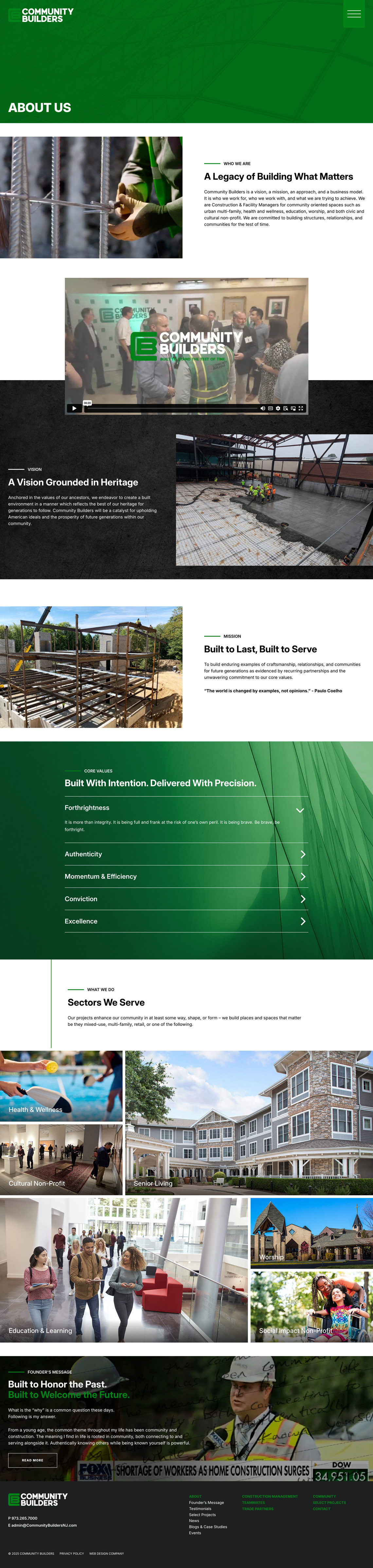 Community Builders: A Legacy Rebuilt | Brand Strategy, Website Design ...